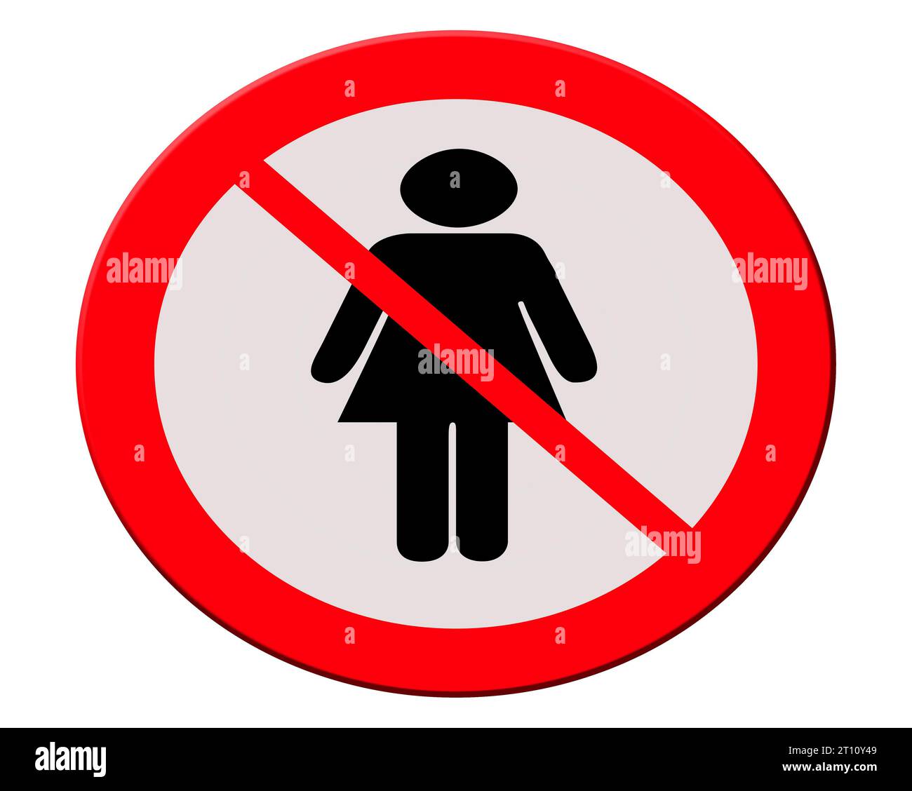 Digital Illustration - concept. No women Credit: Imago/Alamy Live News ...