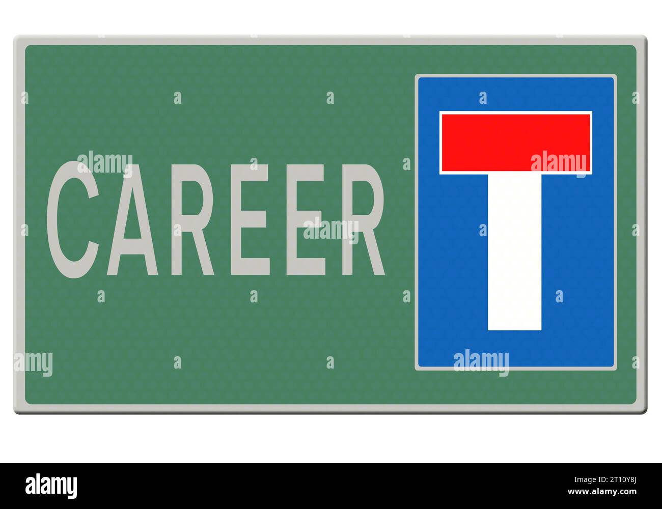 Digital illustration - Dead end job Stock Photo - Alamy