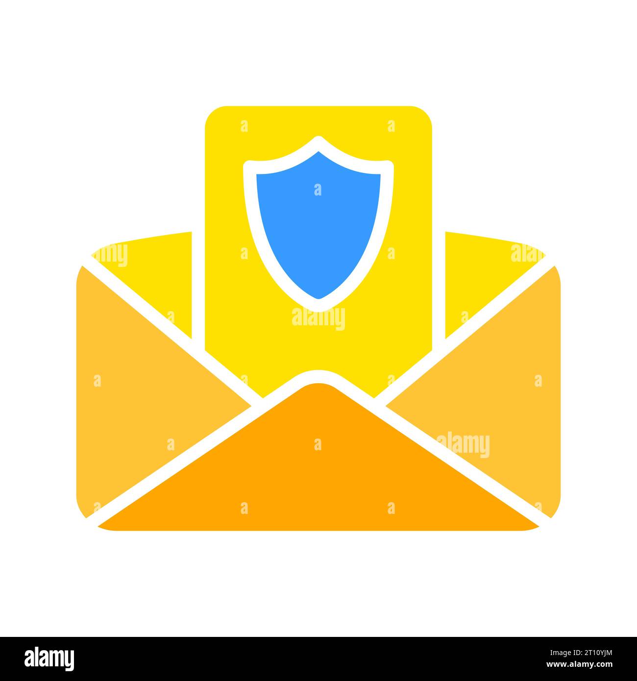 Message with shield line icon. Letter, email, envelope, text, address ...