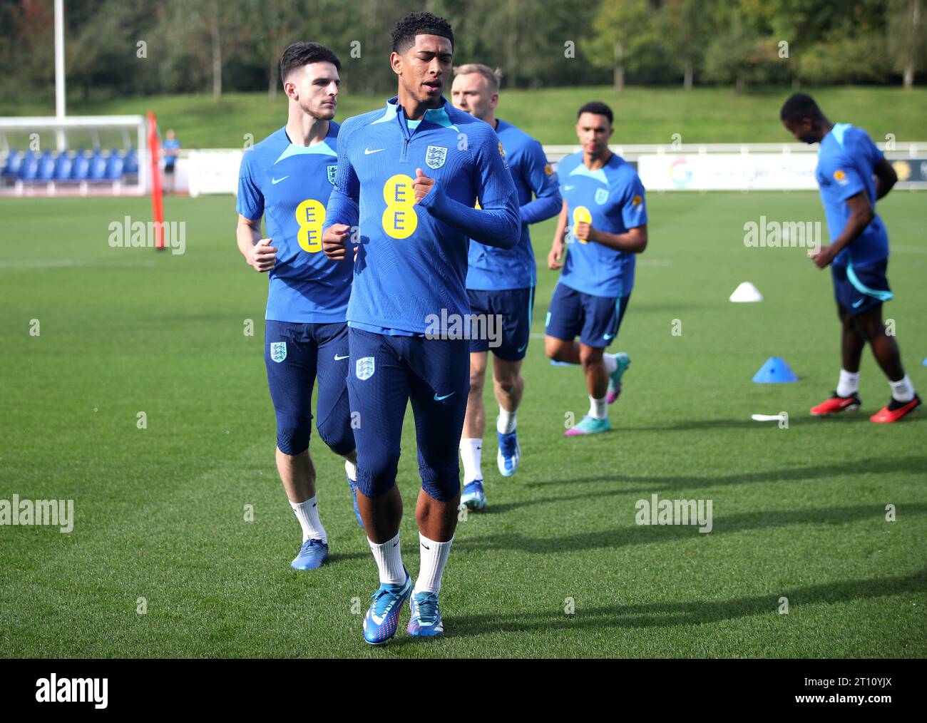 England's Jude Bellingham during a training session at St. George's ...