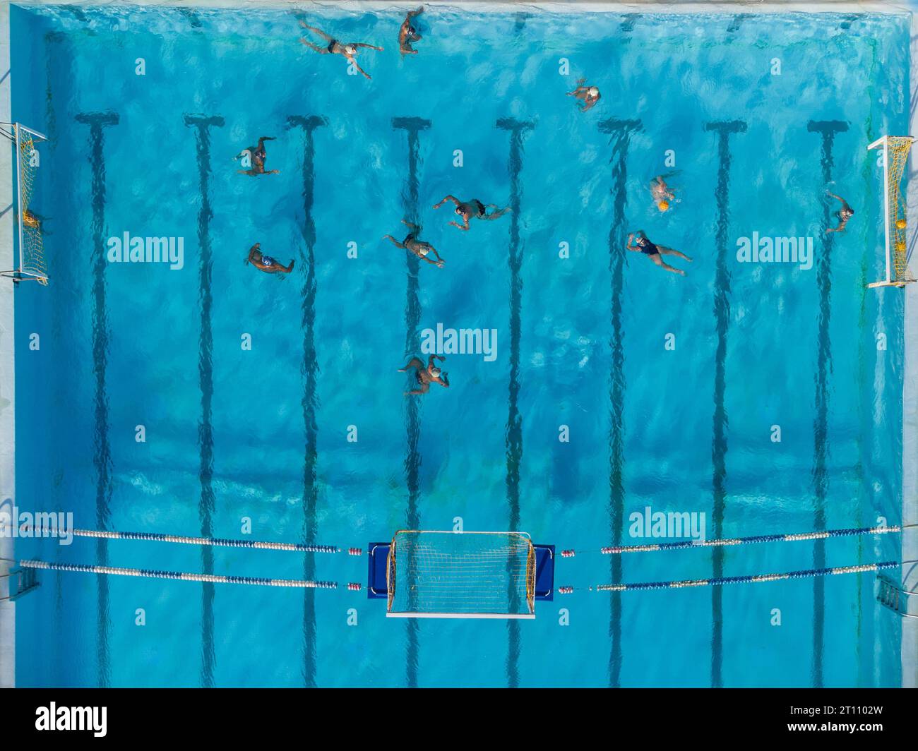 Olympic swimming pool aerial hi-res stock photography and images - Alamy