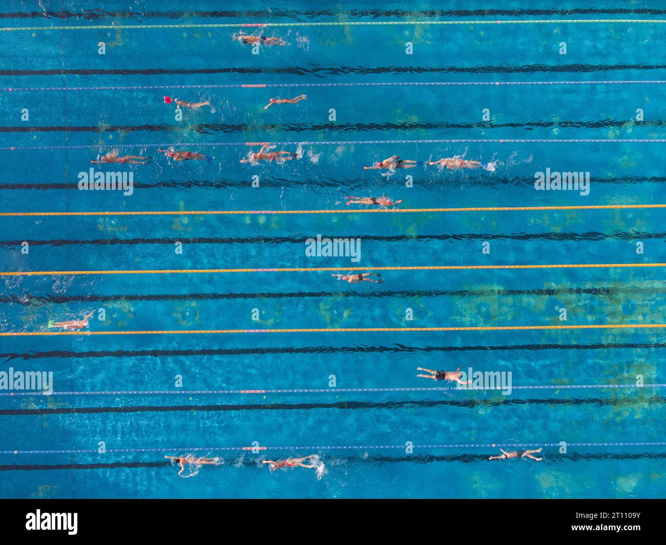 Olympic swimming pool above hi-res stock photography and images - Alamy
