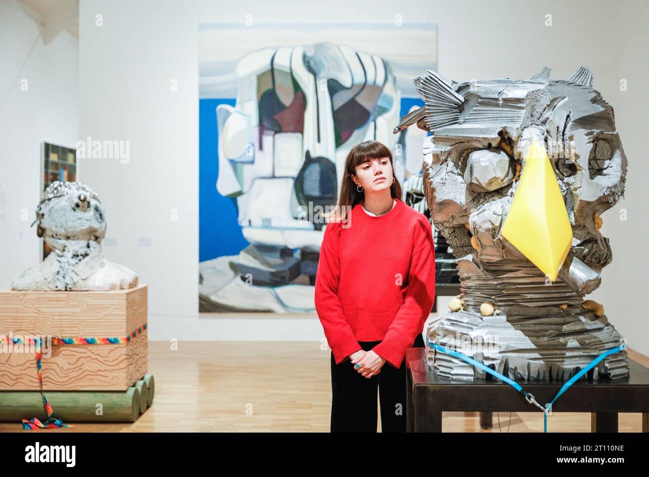 London, UK. 10th Oct, 2023. 'The General, 2018 (left), 'Eagle', 2018 ...