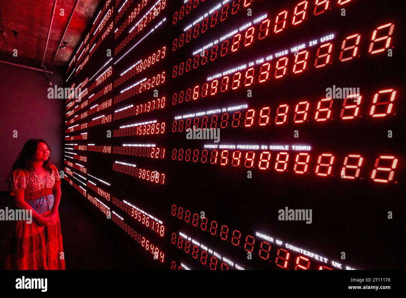 London, UK. 10th Oct, 2023. Present Shock II, 2023, In collaboration ...