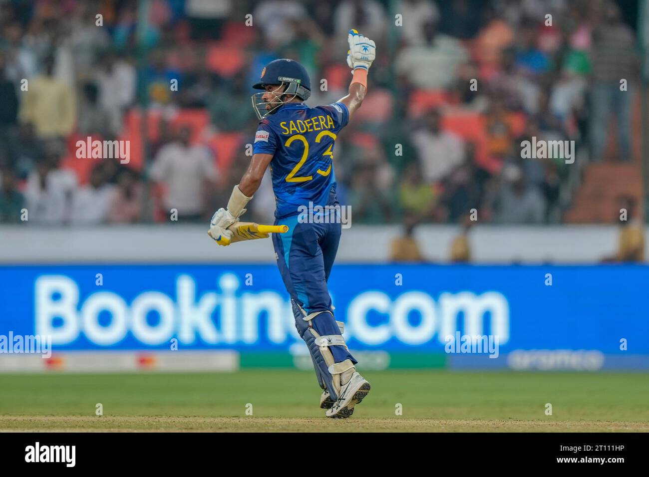 Sri Lanka's Sadeera Samarawickrama celebrates his century during the ...
