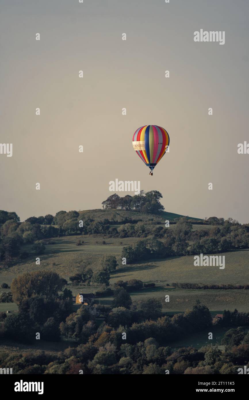 Hot Air Balloon over Bath Stock Photo - Alamy