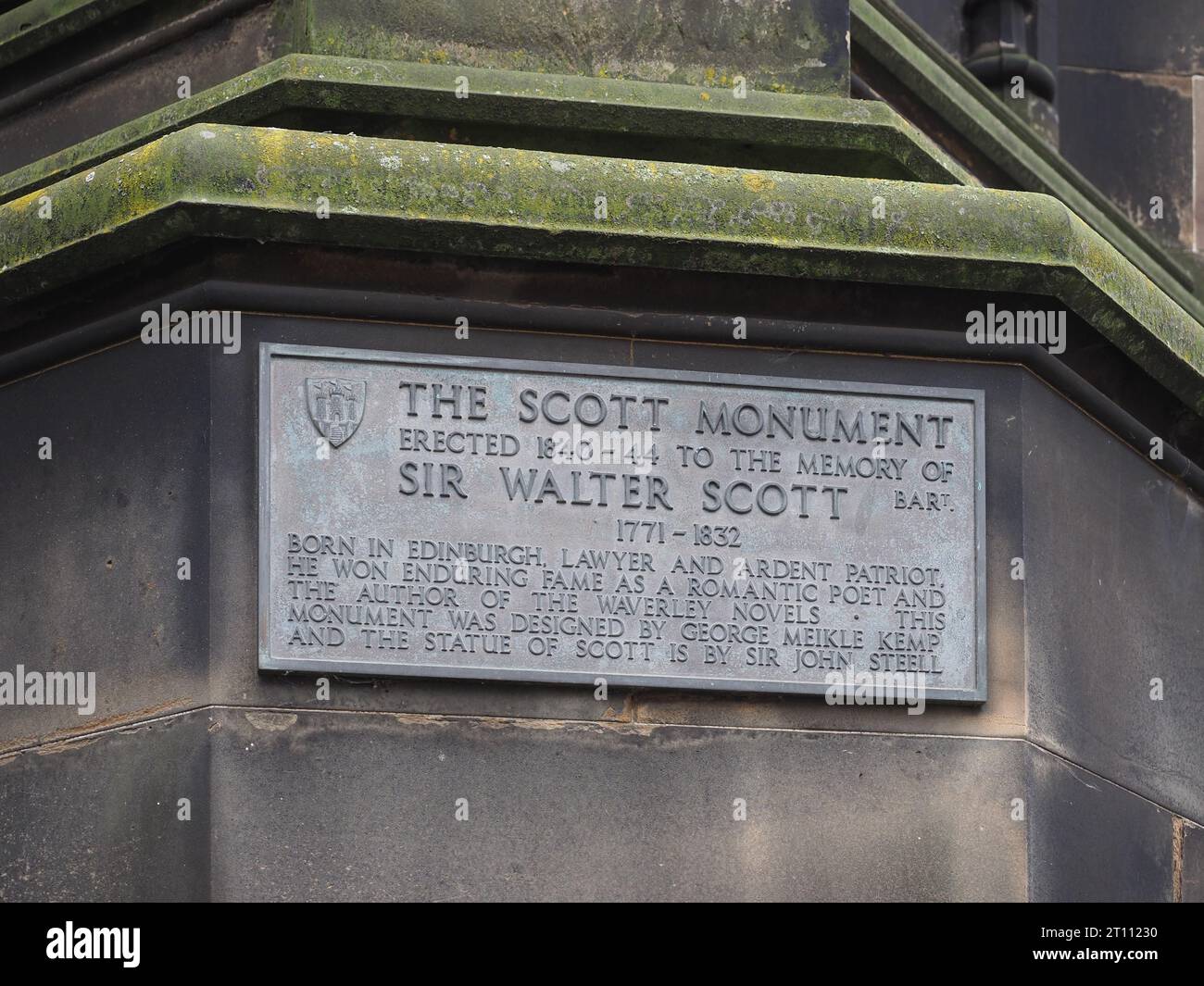 Sir Walter Scott monument by architect George Meikle Kemp and sculptor ...
