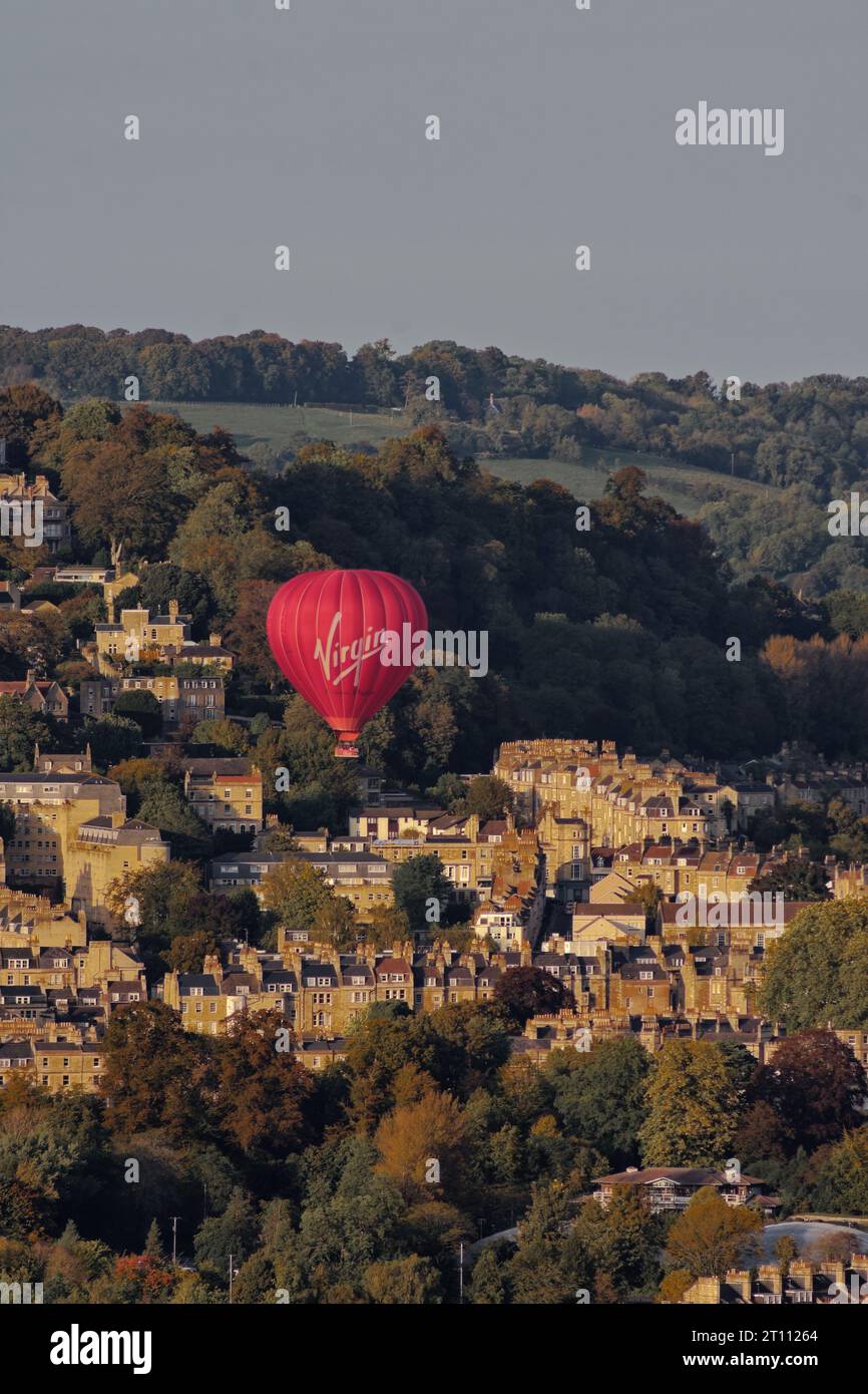 Hot Air Balloon over Bath Stock Photo - Alamy