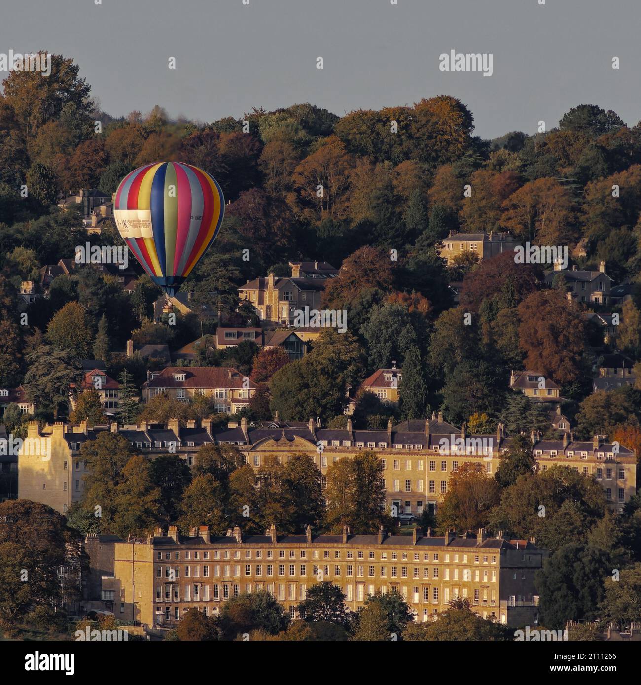 Hot Air Balloon over Bath Stock Photo - Alamy
