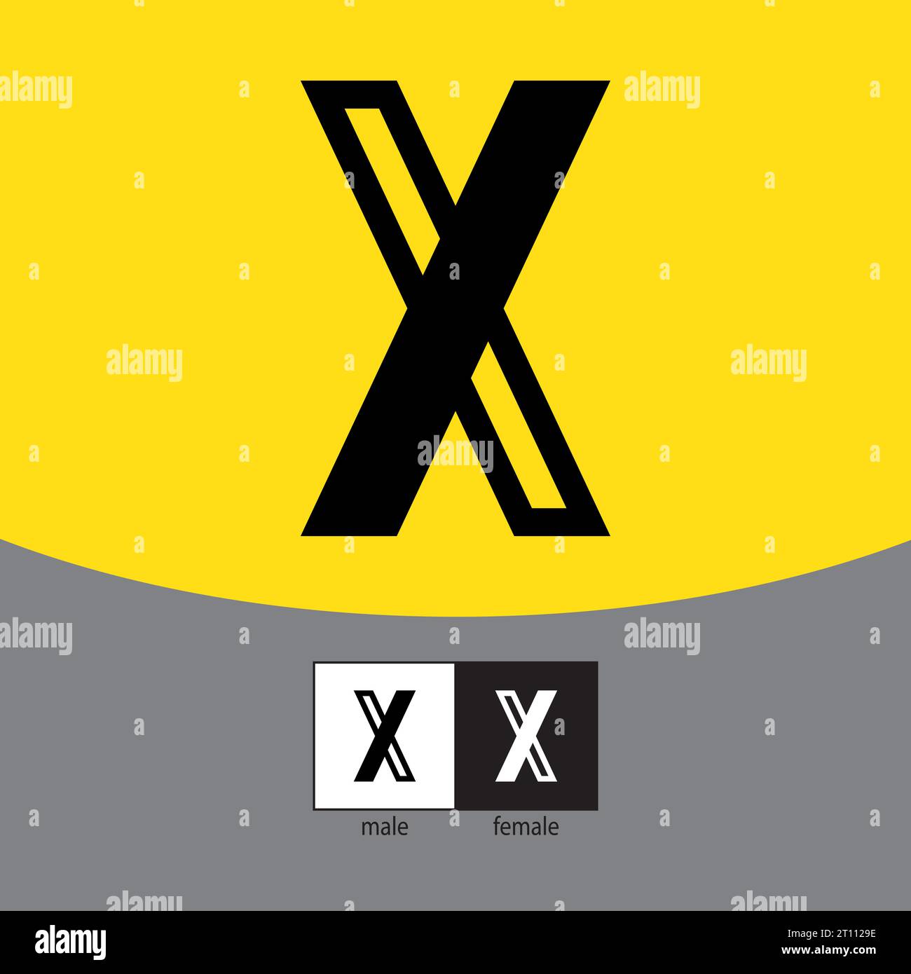 X Letter Logo. Black Color. - Vector Stock Vector Image & Art - Alamy