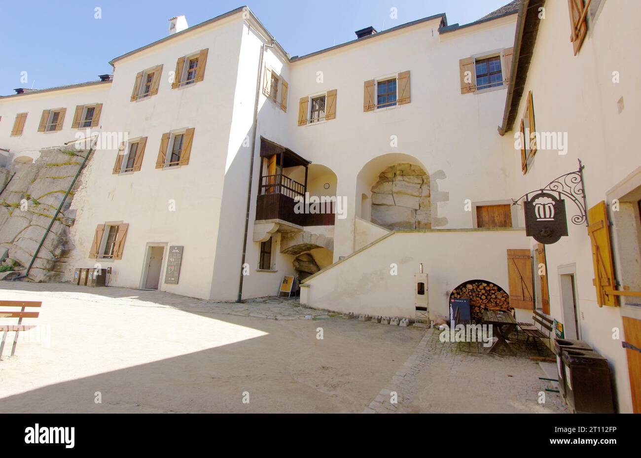 The Gothic castle of the Lords of Hradec Rostejn was founded in the ...