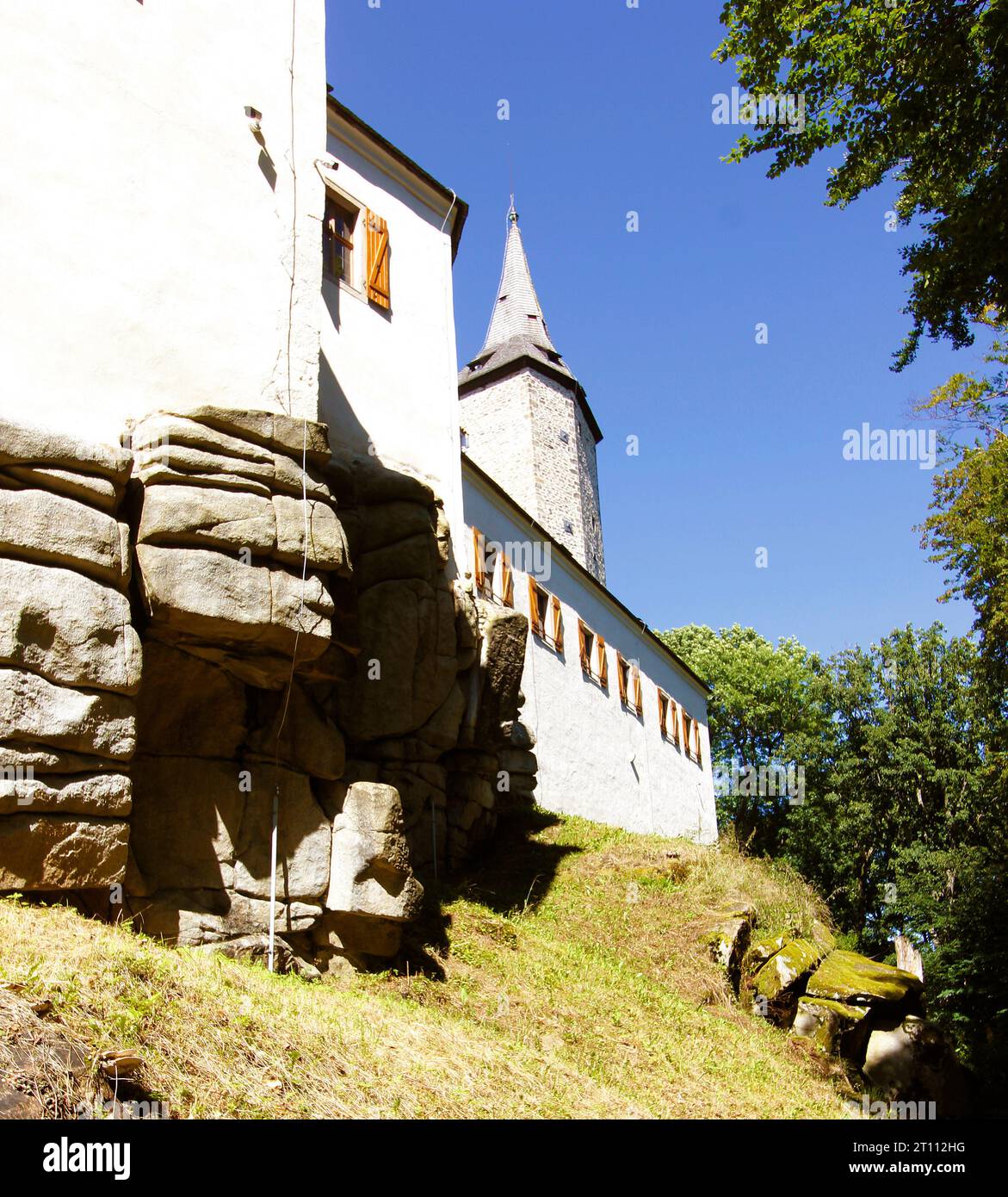 The Gothic castle of the Lords of Hradec Rostejn was founded in the ...