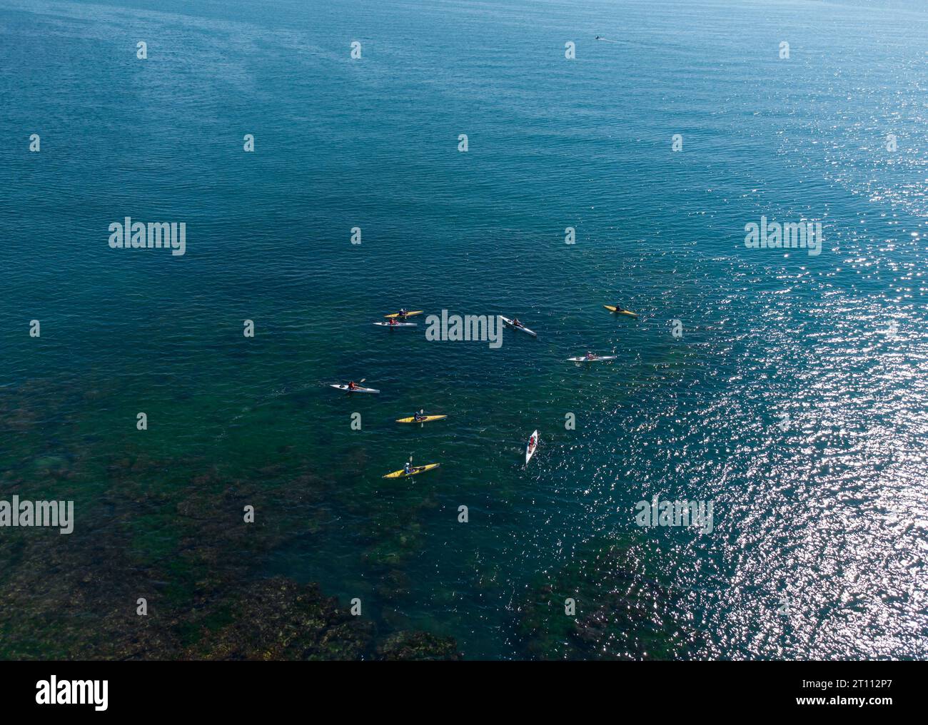 Aerial view person kayaking hi-res stock photography and images - Alamy