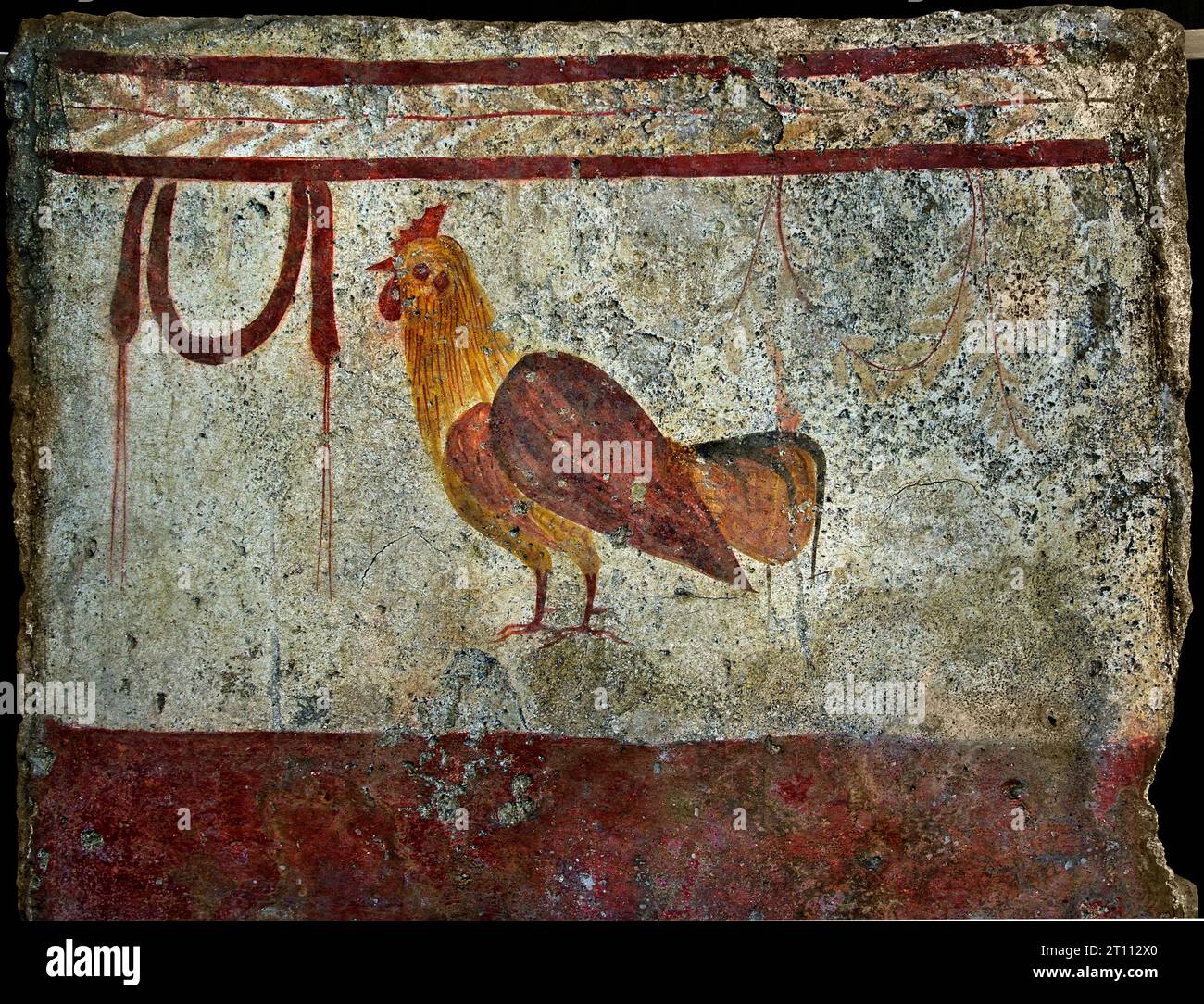 Cockerell. Pastrum 3rd Century BC Lucanian fresco tomb, The ruins of ...