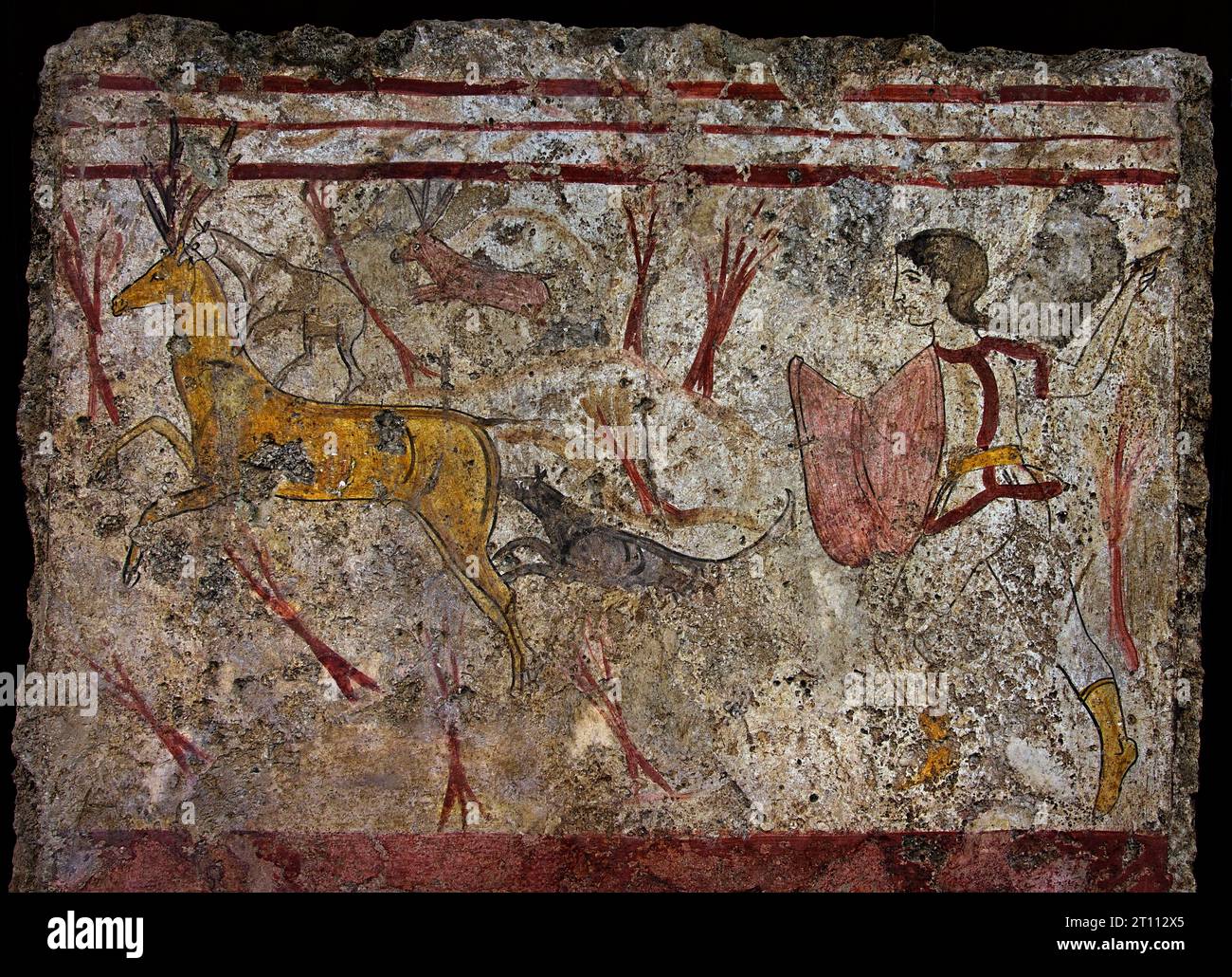 Lucanian fresco tomb, The ruins of Paestum are famous for their three ...