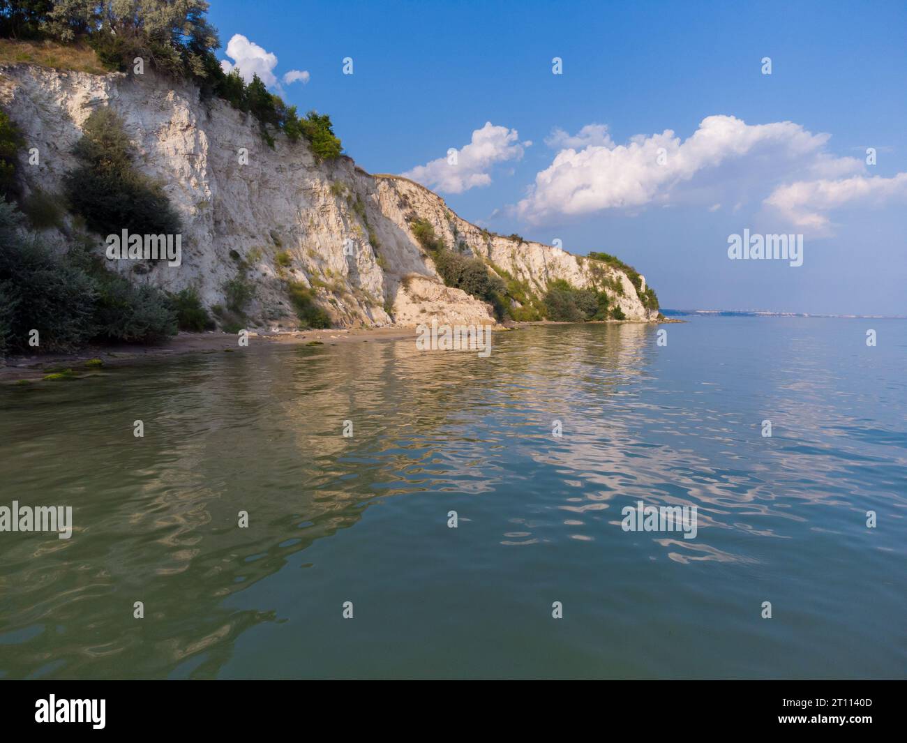 Aerial top view of the scenic Cliffs on a sea coast Stock Photo - Alamy