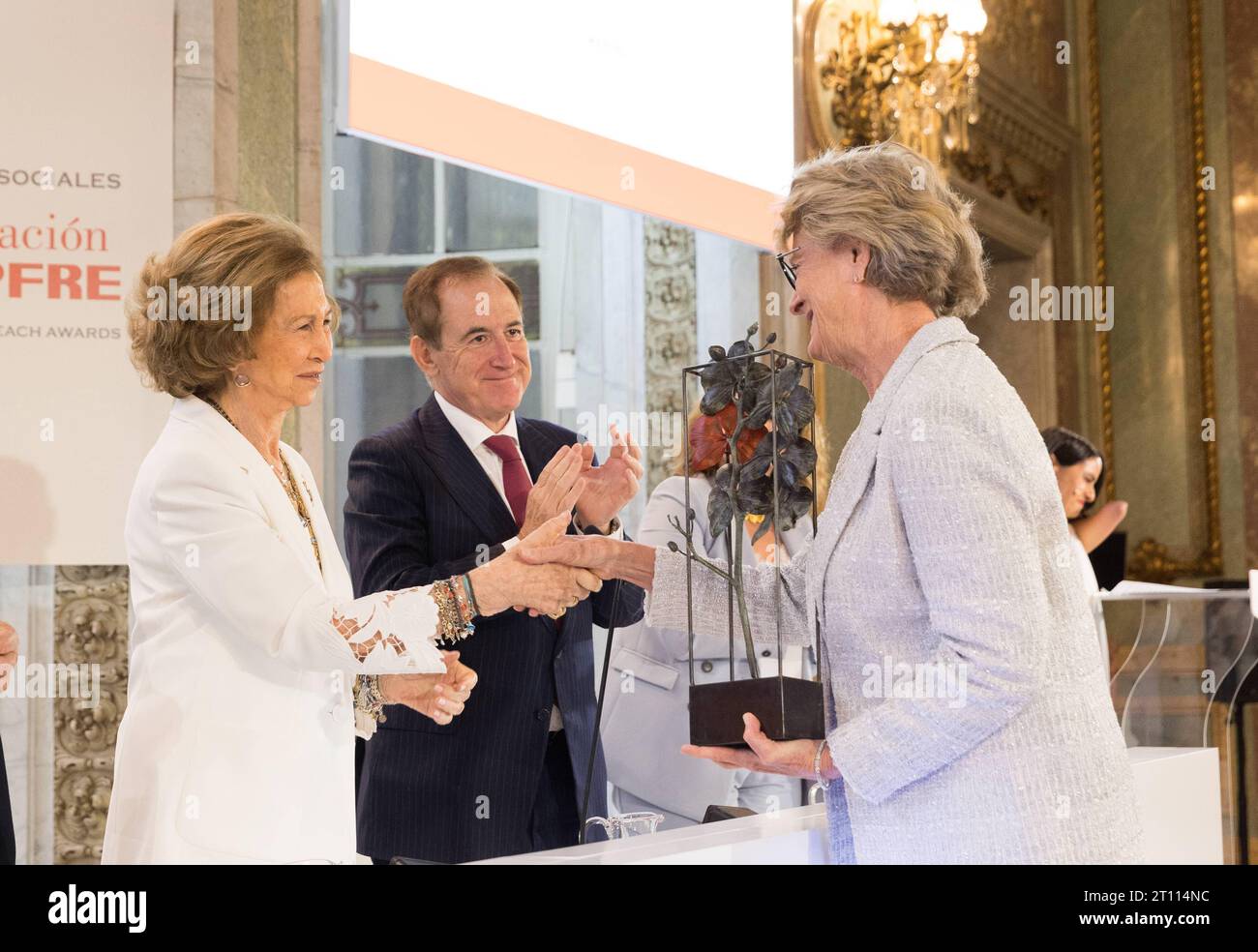 Madrid, Spain. 10th Oct, 2023. Spanish Queen Sofia during Mapfre ...