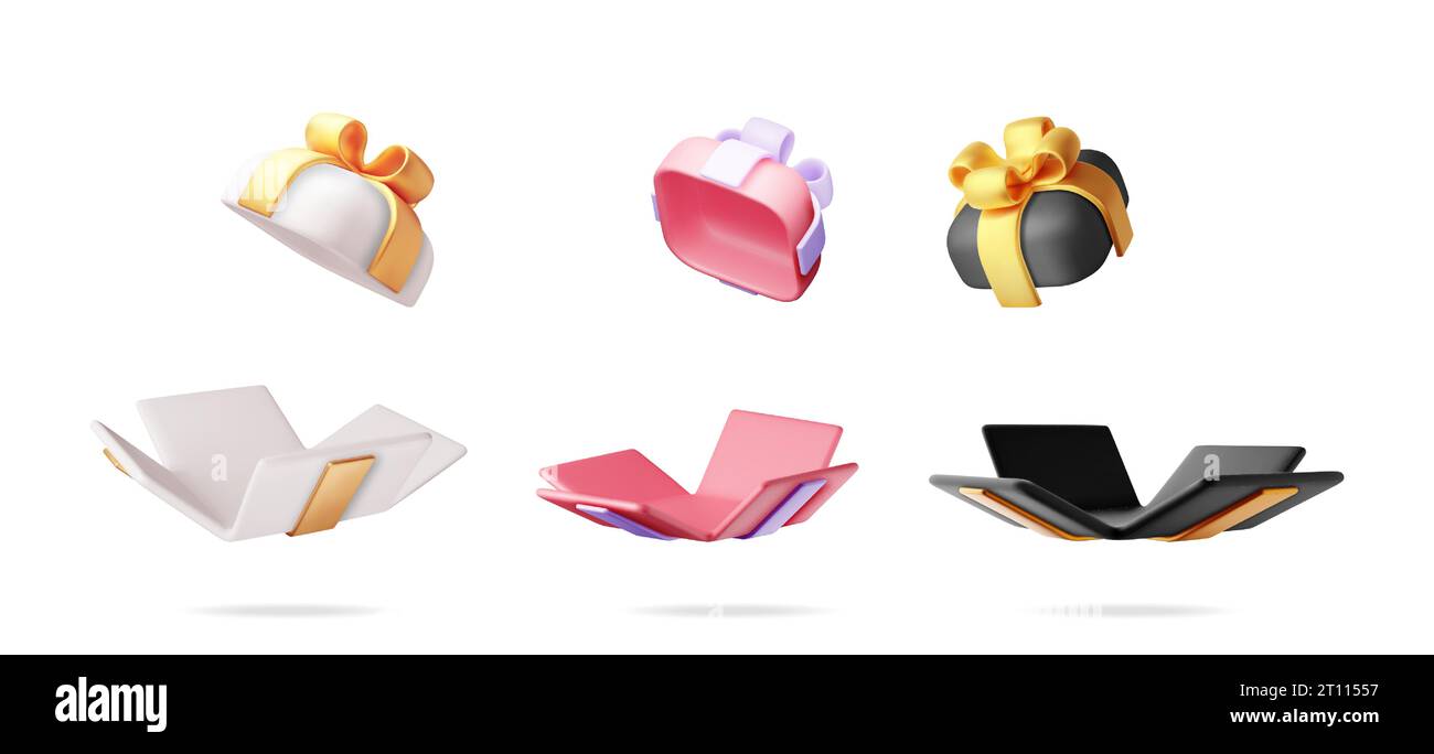 3d Open Gift box Stock Vector Image & Art - Alamy