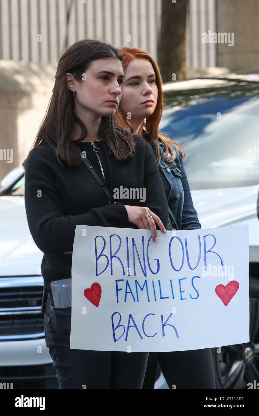 In response to Hamas' attack on Israel, people gathered in solidarity ...
