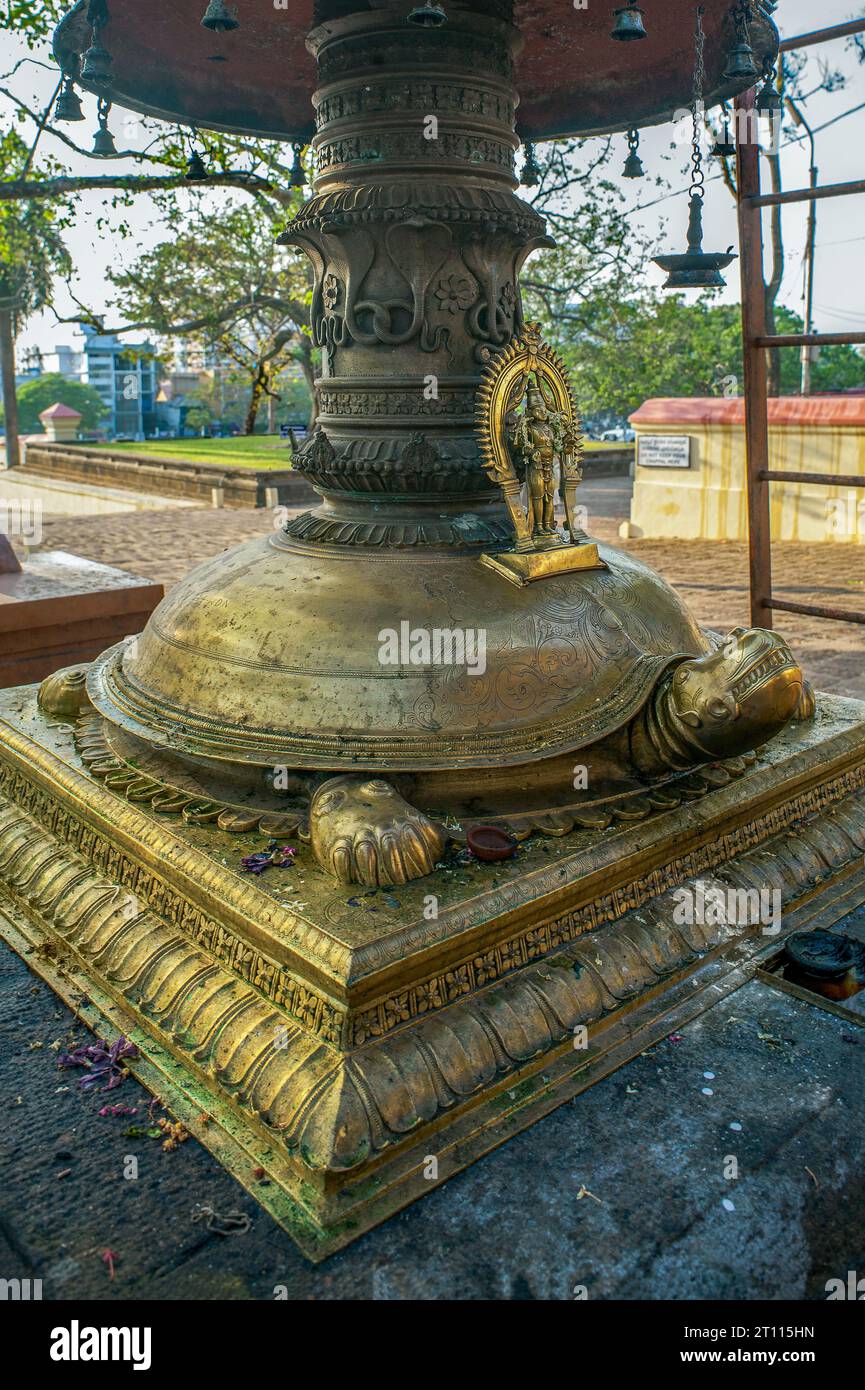 01 25 2012 Vintage Bhairav with Kirti mukh on Brass Tortoise at ...