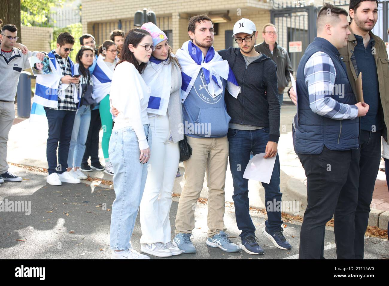 In response to Hamas' attack on Israel, people gathered in solidarity ...