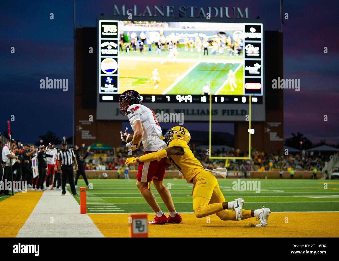 Waco, USA. 07th Oct, 2023. October 7 2023: Texas Tech Red Raiders wide ...