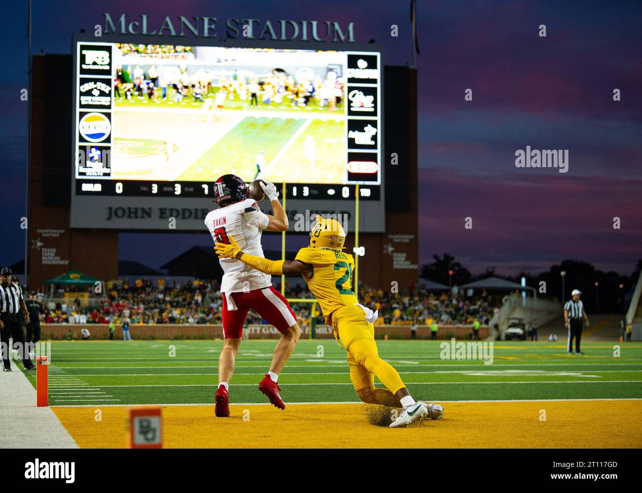 Waco, USA. 07th Oct, 2023. October 7 2023: Texas Tech Red Raiders wide ...