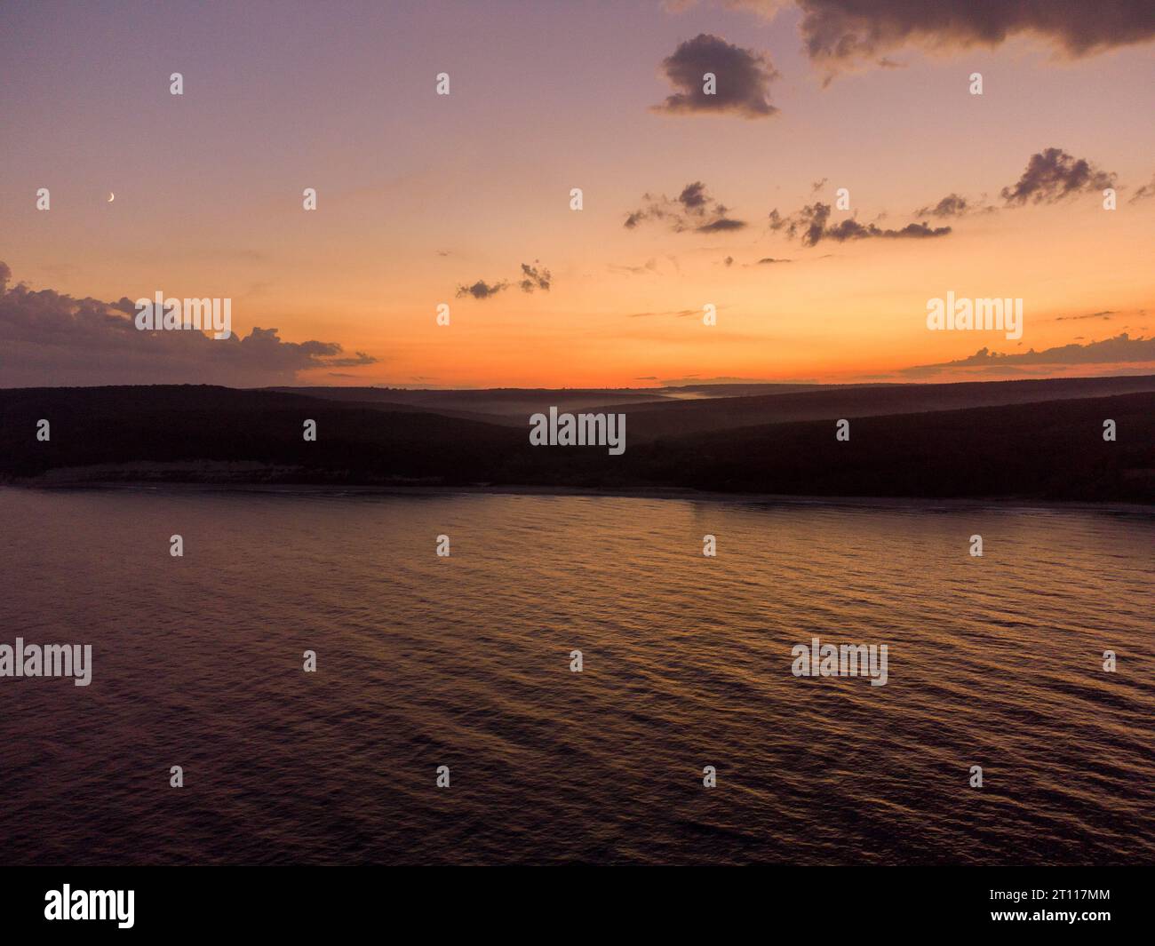 Night drone view hi-res stock photography and images - Alamy