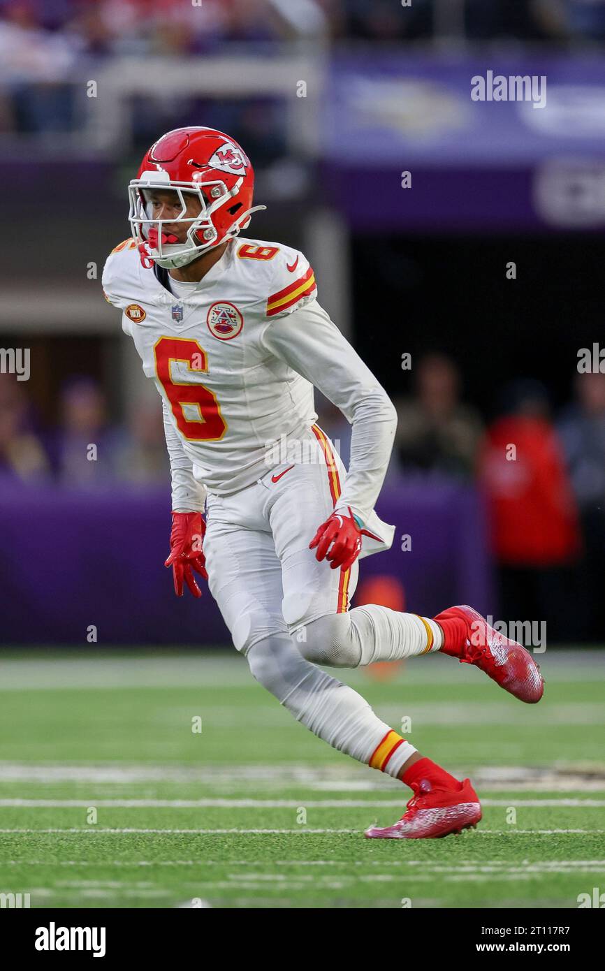 Kansas City Chiefs safety Bryan Cook (6) in action against the ...