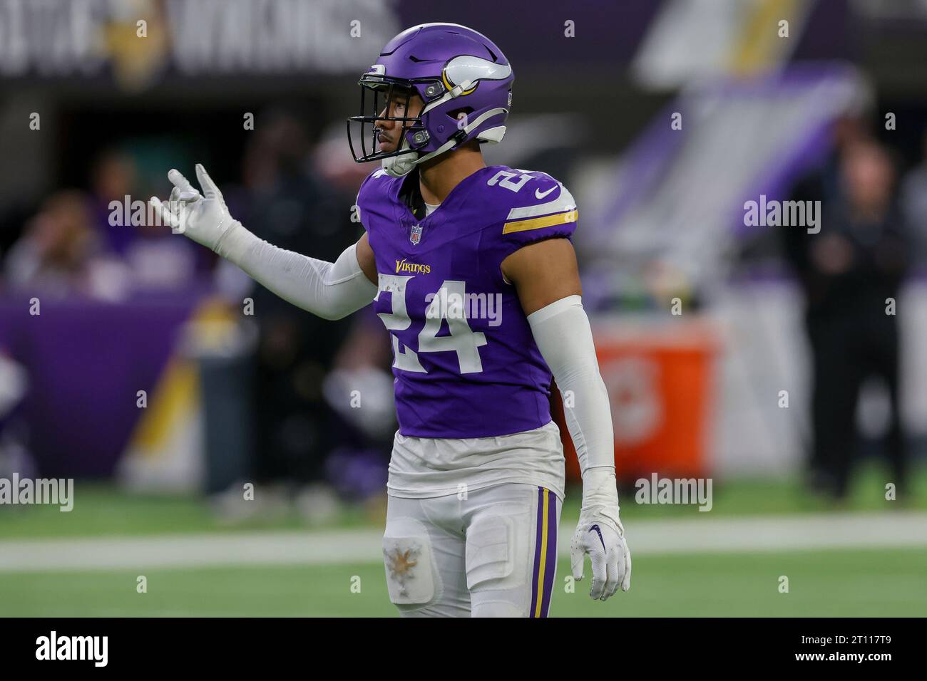 Minnesota Vikings safety Camryn Bynum (24) in action during the second ...