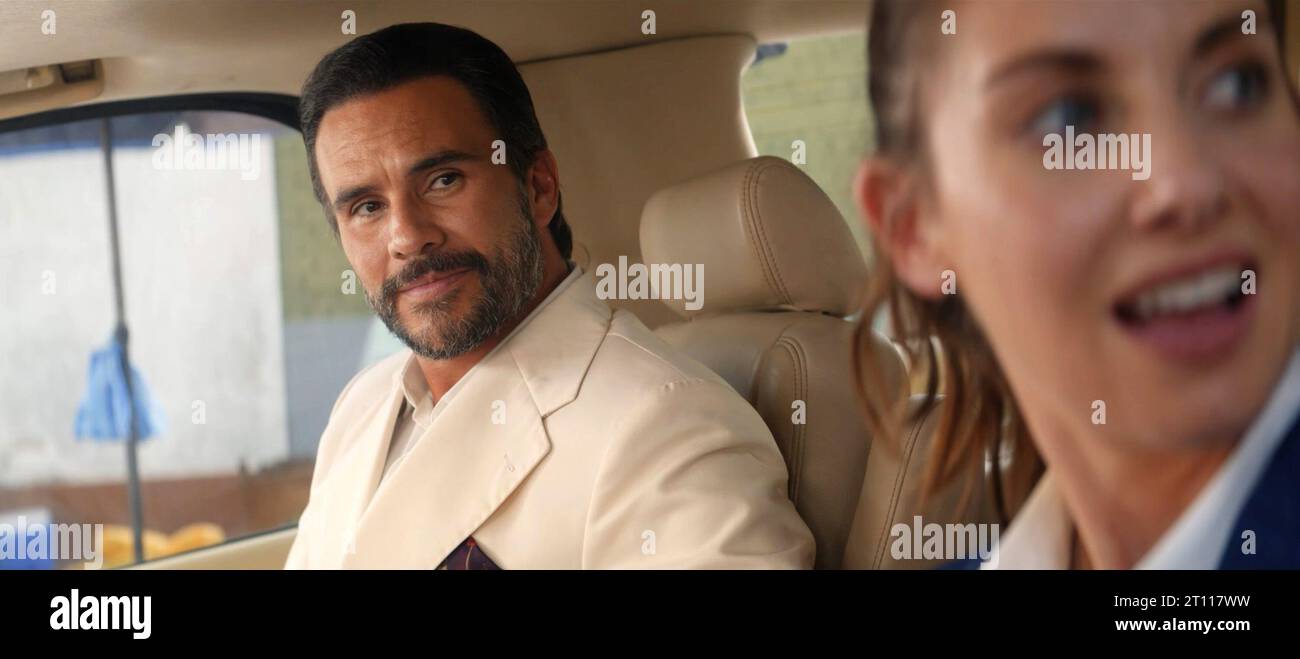 FREELANCE, from left: Juan Pablo Raba, Alison Brie, 2023. © Relativity ...