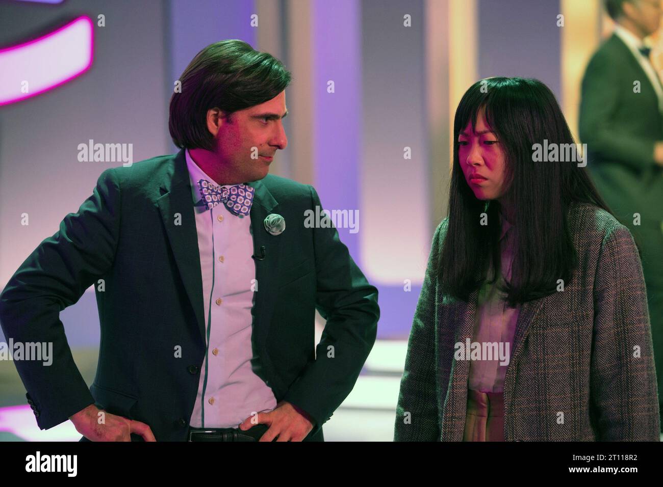 QUIZ LADY, from left: Jason Schwartzman, Awkwafina, 2023. ph: Michele K ...