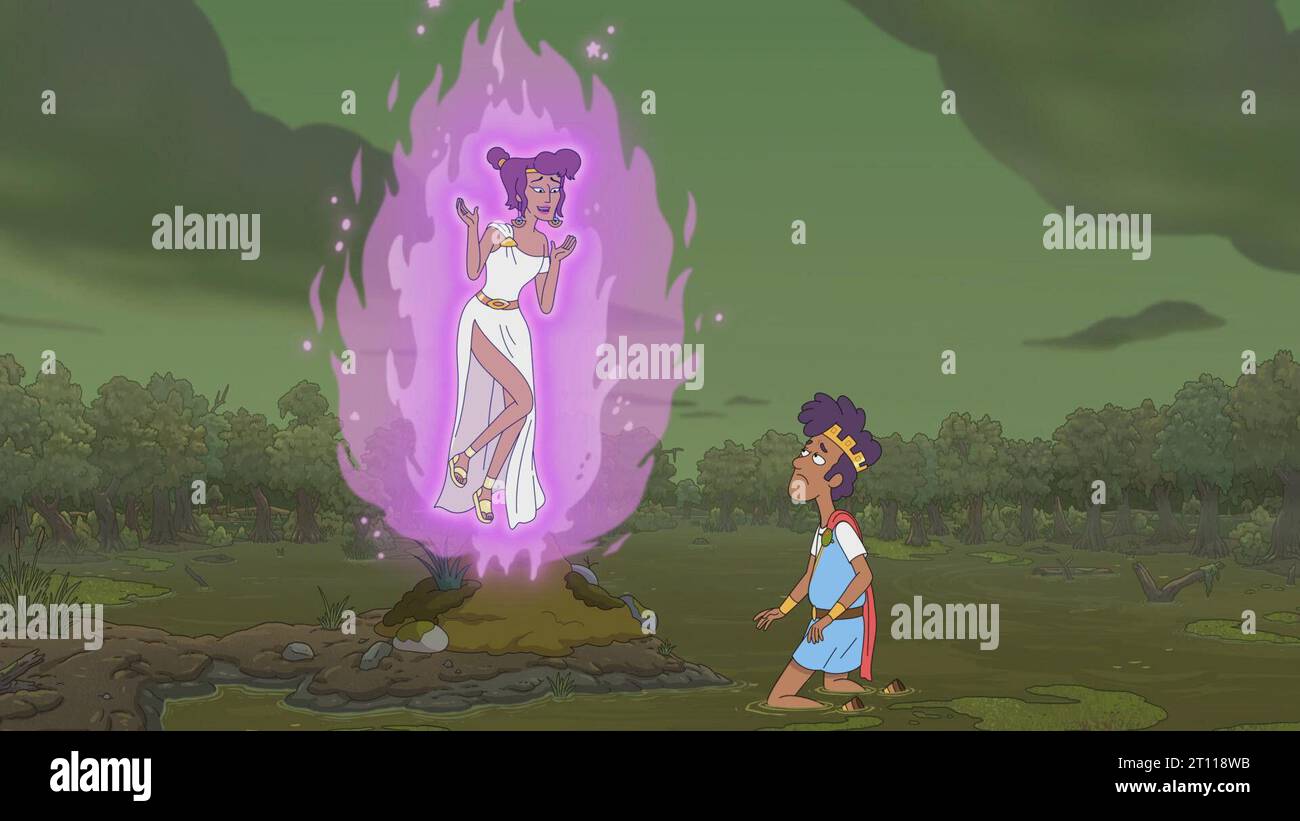 KRAPOPOLIS, from left: Deliria (voice: Hannah Waddingham), Tyrannis ...