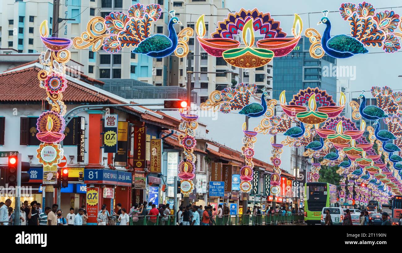 The Little India Soul Slaughter Festival, Diwali in Singapore Stock ...