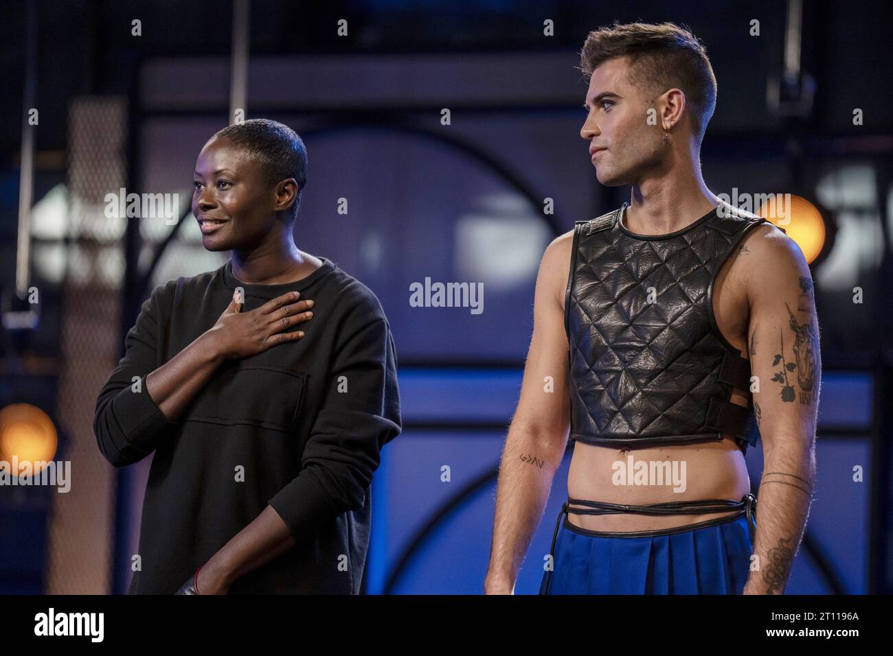 PROJECT RUNWAY, from left: Laurence Basse with model, 'Let Me See Your ...