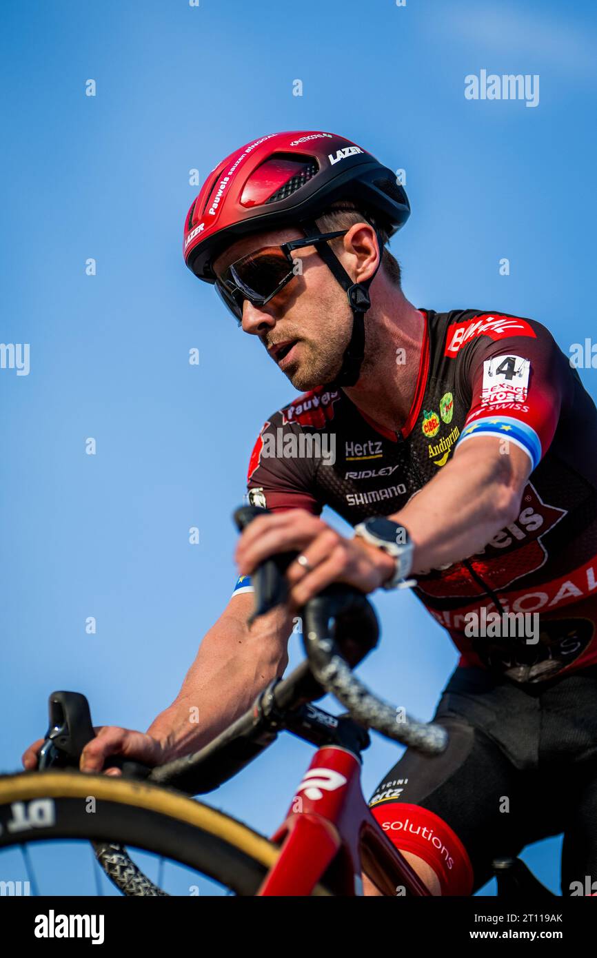 Belgian Eli Iserbyt pictured in action during the men elite race of the ...