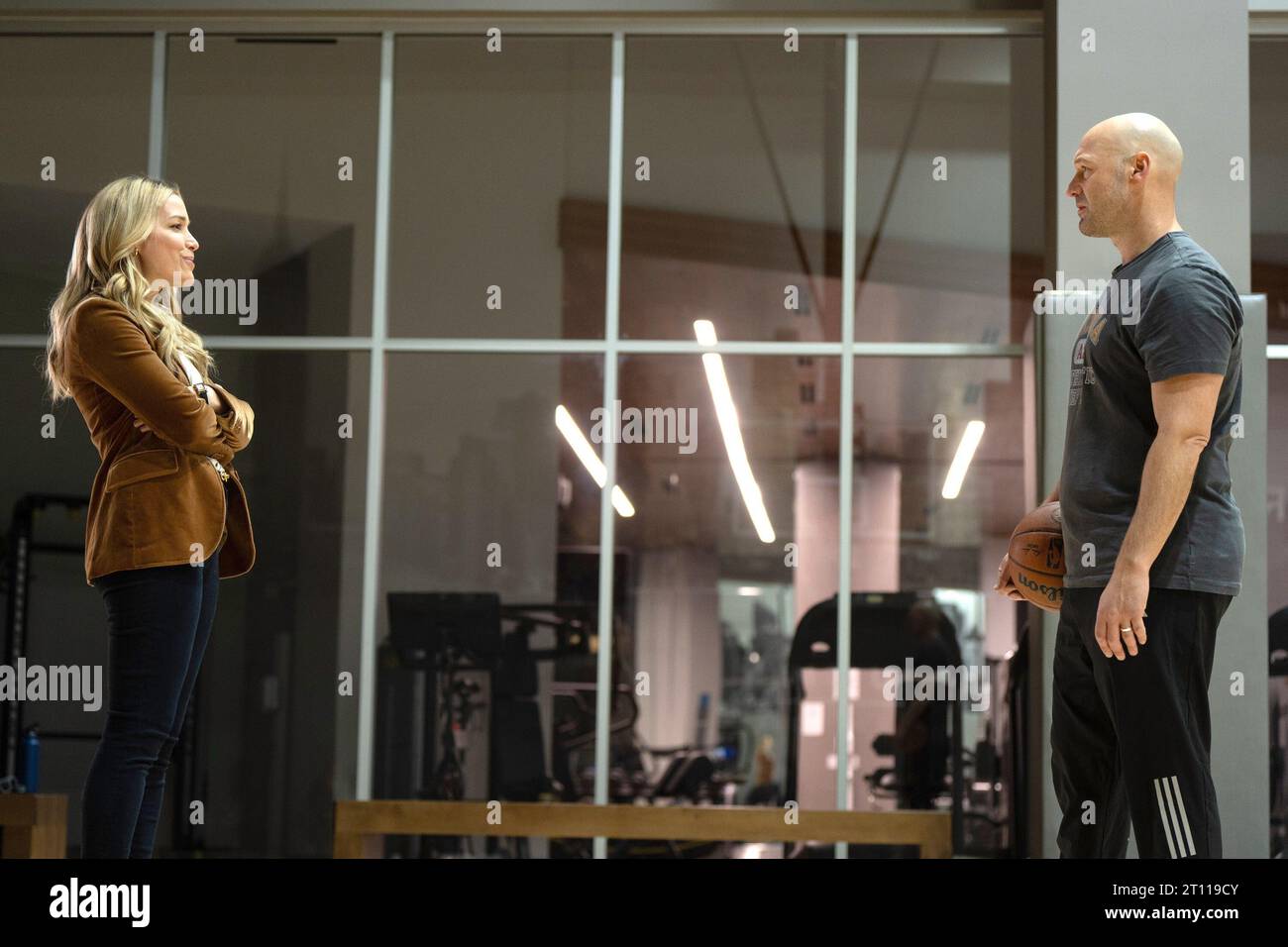 BILLIONS, from left: Piper Perabo, Corey Stoll, The Man in the Olive Drab T-Shirt', (Season 7 ...