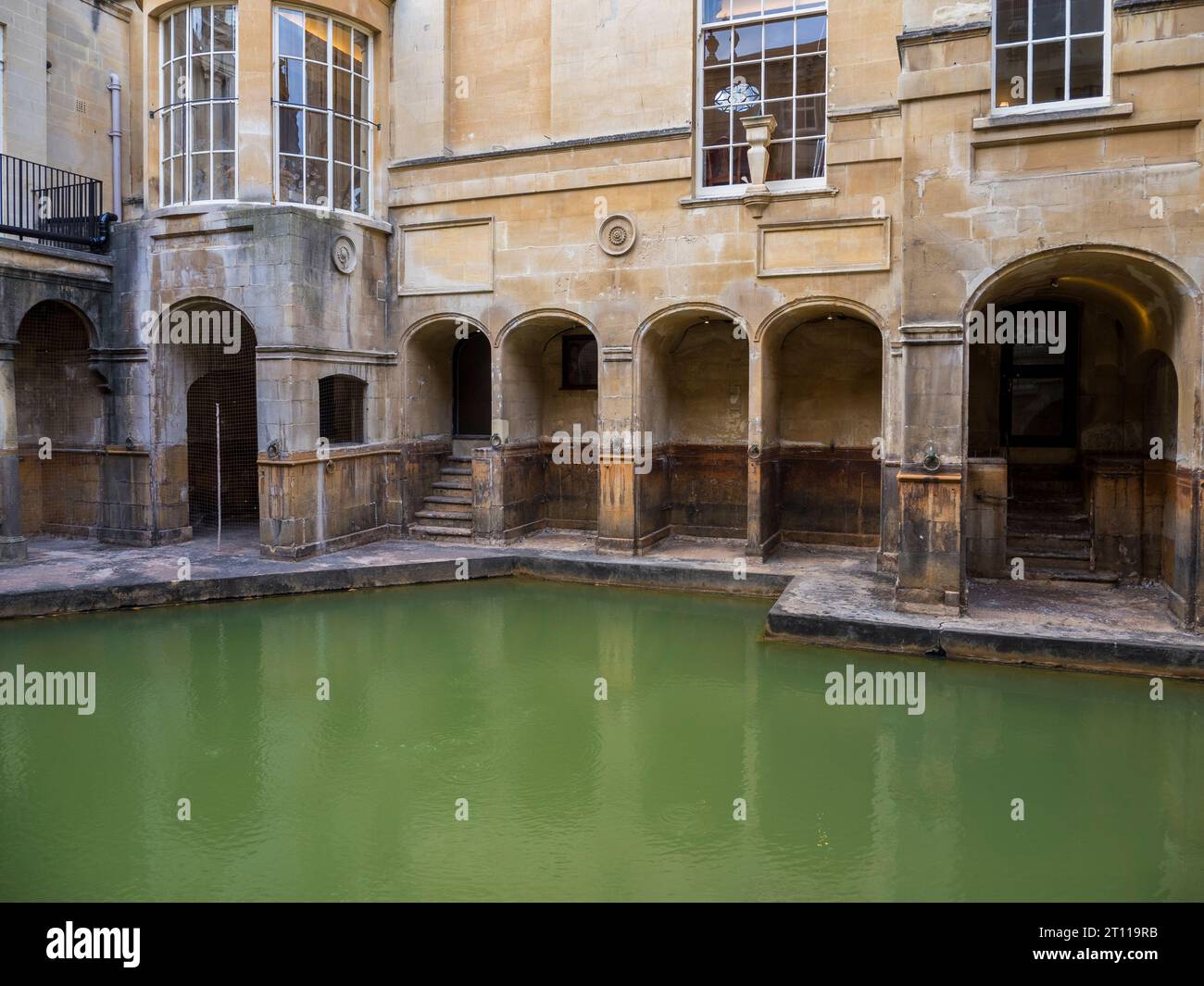 The Sacred Pool, Roman Baths, Bath, Somerset, England, UK, GB Stock ...