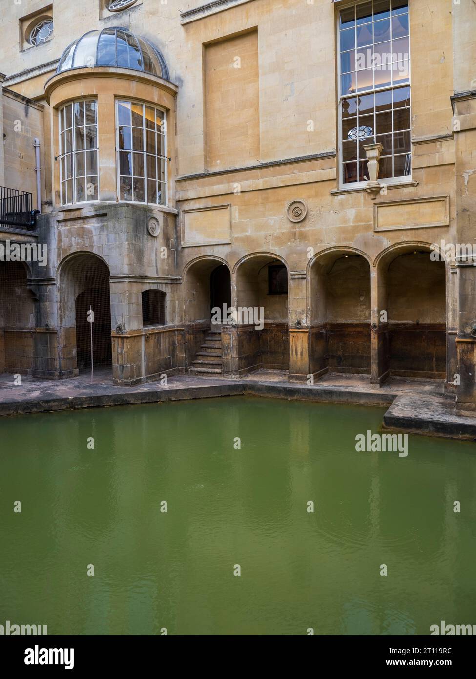 The Sacred Pool, Roman Baths, Bath, Somerset, England, UK, GB Stock ...