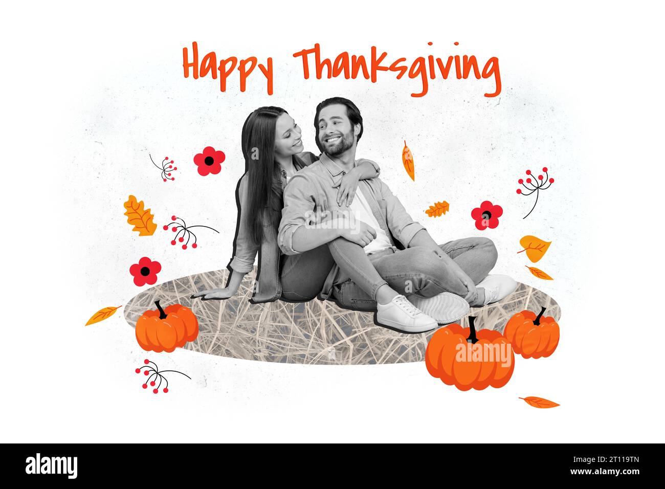 Creative abstract template graphics collage image of happy smiling ...