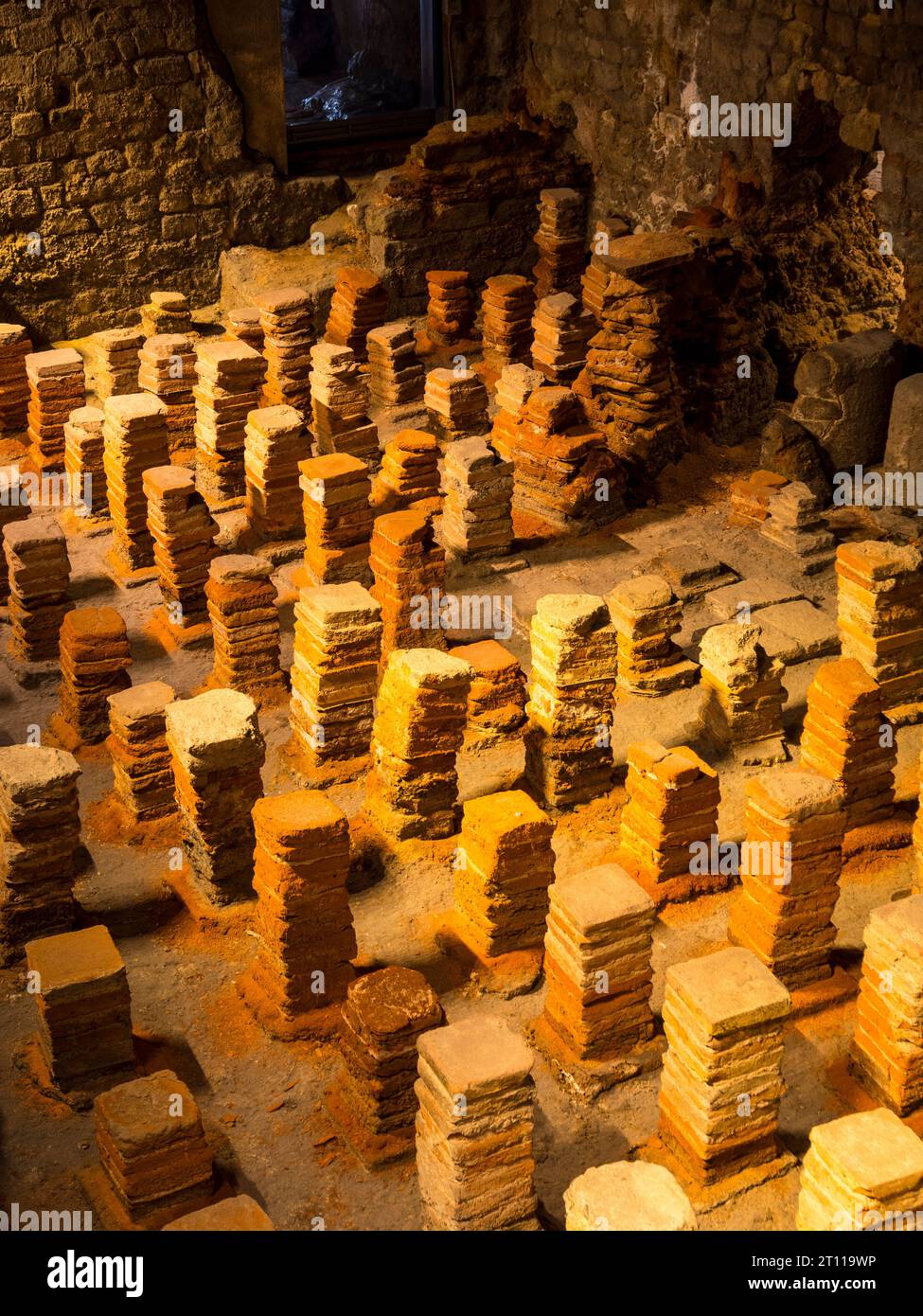 Caldarium, Part of Roman Bath System, Roman Baths, Bath, Somerset ...
