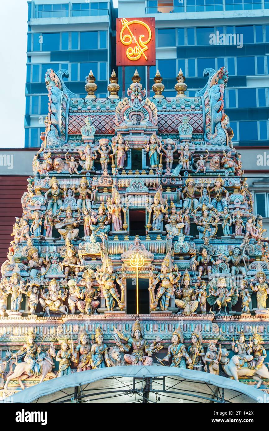 The Sri Veeramakaliamman Temple in Little India, Singapore Stock Photo ...