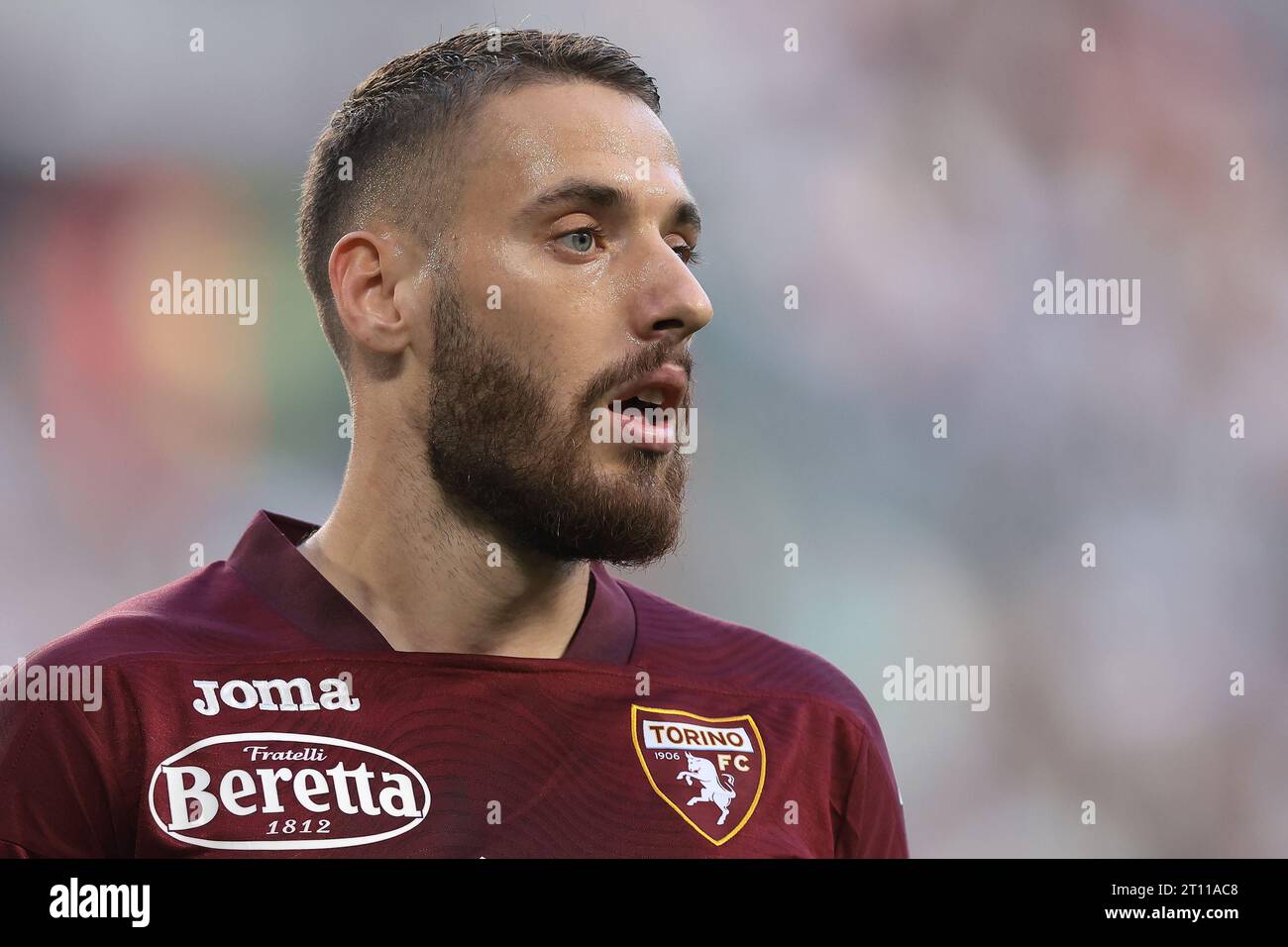 Turin, Italy, 5th October 2023. Nikola Vlasic of Torino FC looks on ...