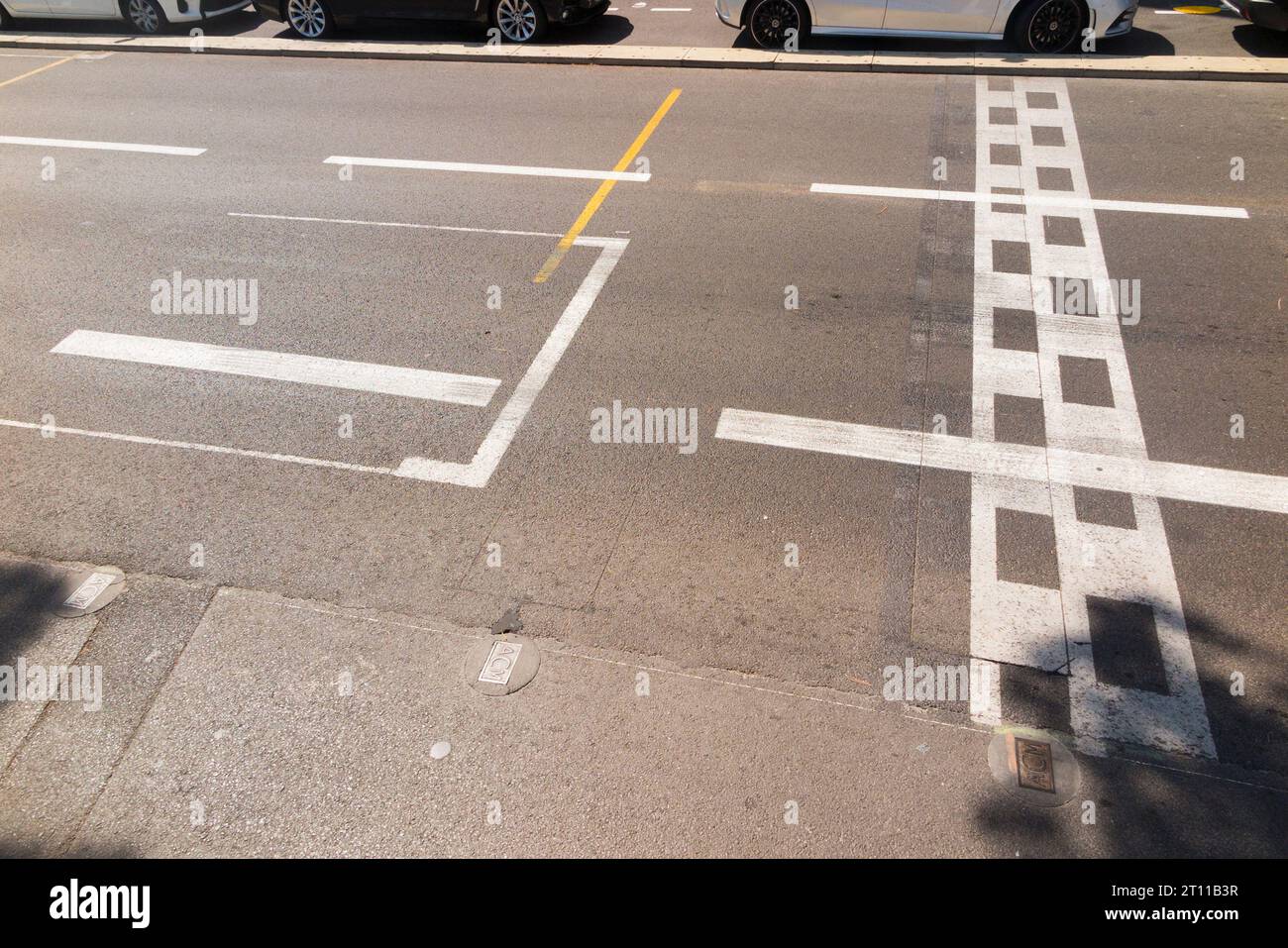 Road markings / marking white lines etc for Pole Position of the ...