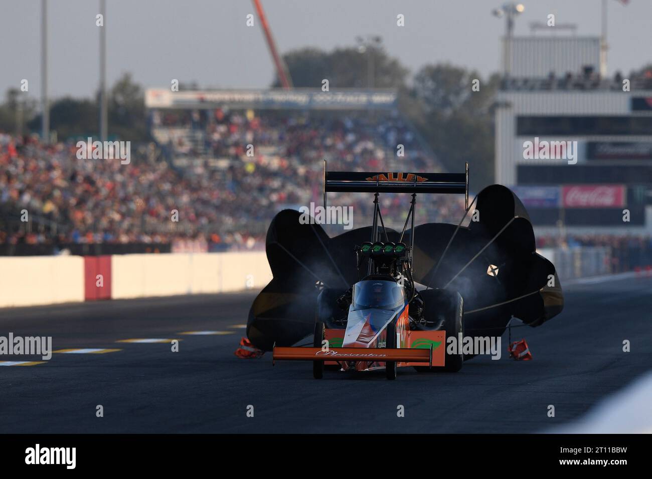 MADISON, IL - SEPTEMBER 30: Parachutes come out as Mike Salinas (7211 ...
