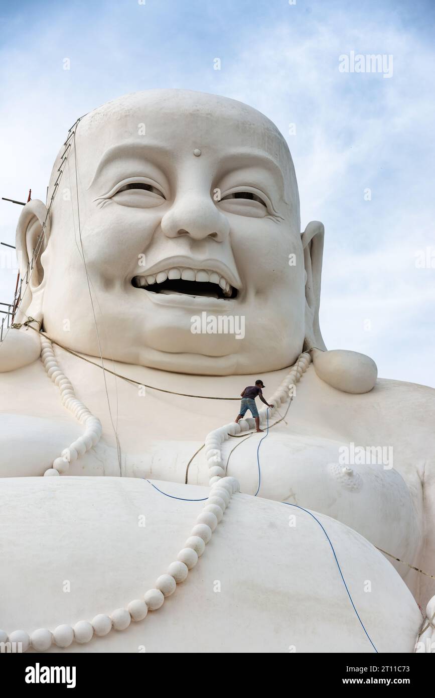 AN GIANG, VIET NAM- OCT 16: Spiritual travel at Mekong Delta, Nui Cam ...