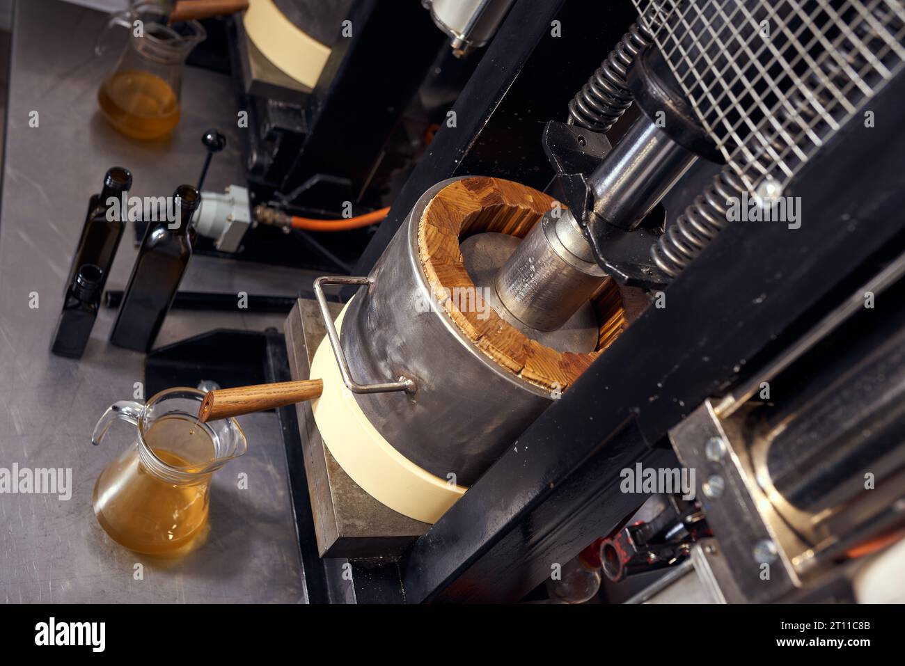 Local small seed oil production. Fresh extra virgin linseed oil ...