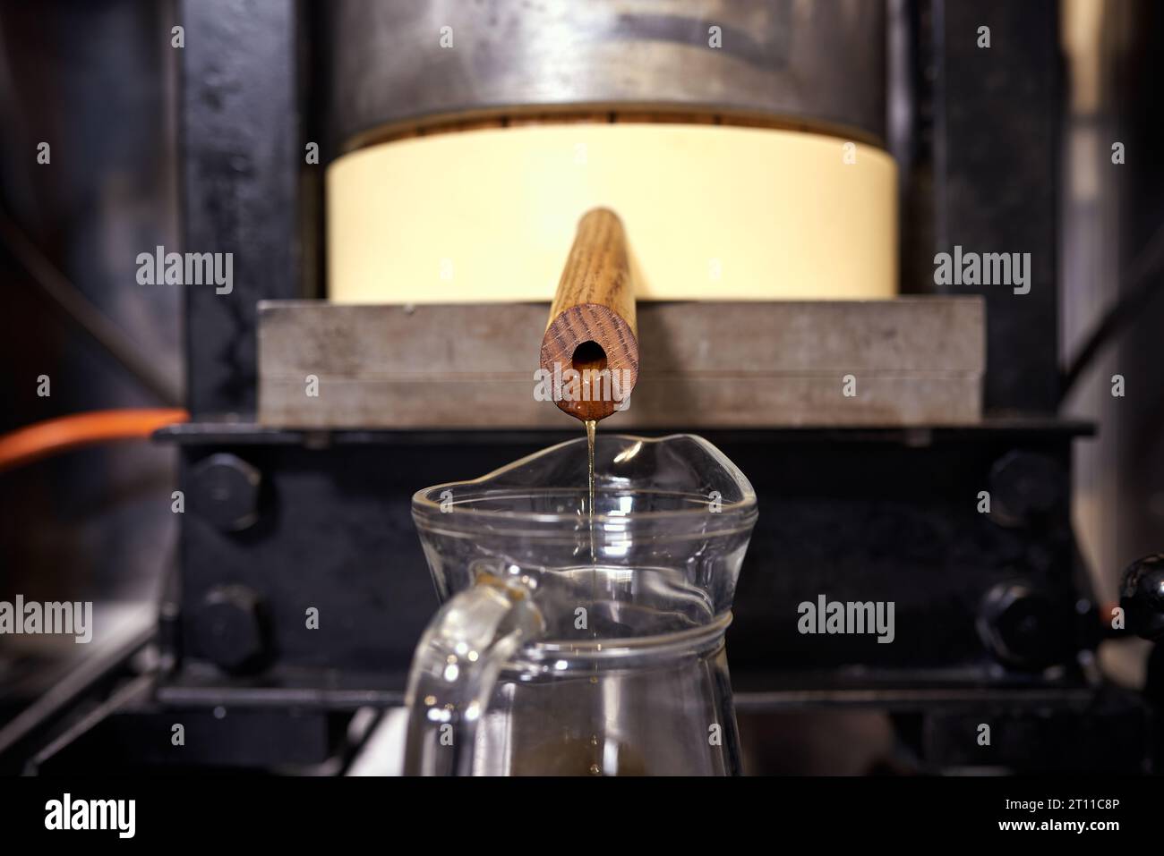 Local small seed oil production. Fresh extra virgin linseed oil ...