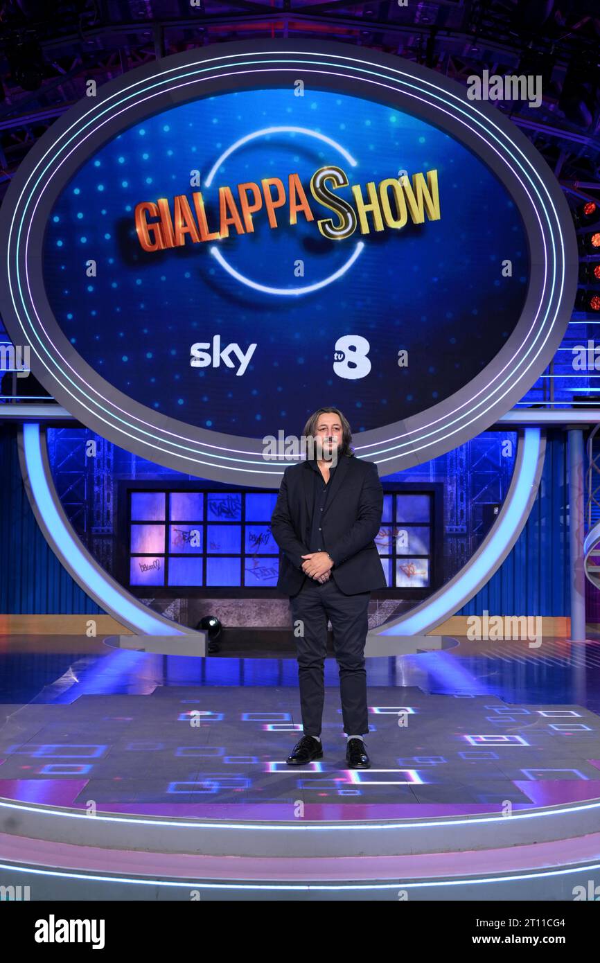 Milan, Italy. 10th Oct, 2023. Milan, Photocall TV broadcast Gialappa ...