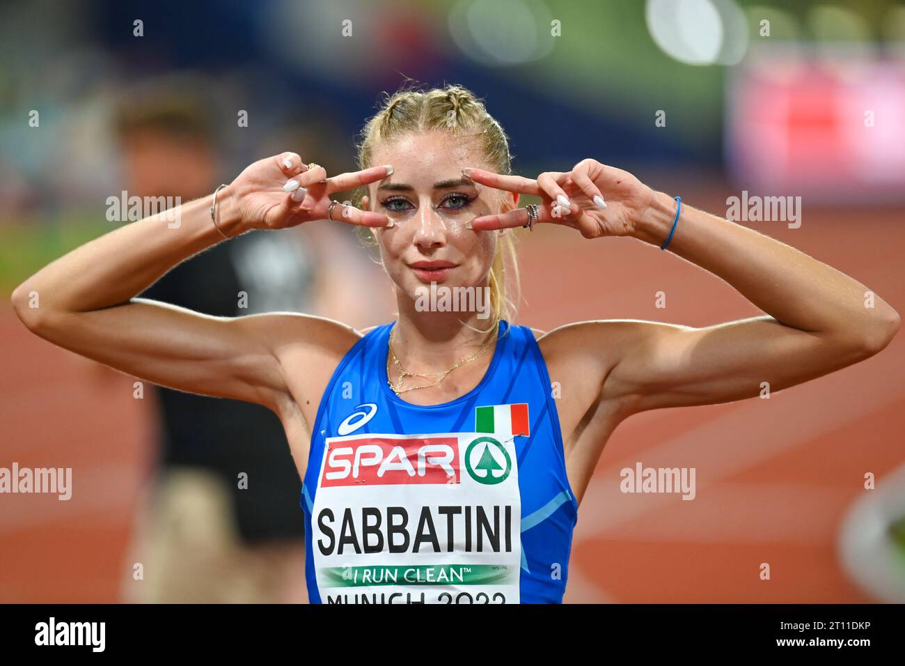 Gaia Sabbatini (Italy). 1500m women. European Championships Munich 2022 ...
